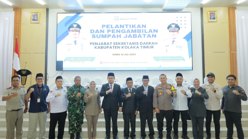 Bupati Kolaka Timur Abd Azis Lantik La Fala sebagai Pj Sekda - tirtamedia.id